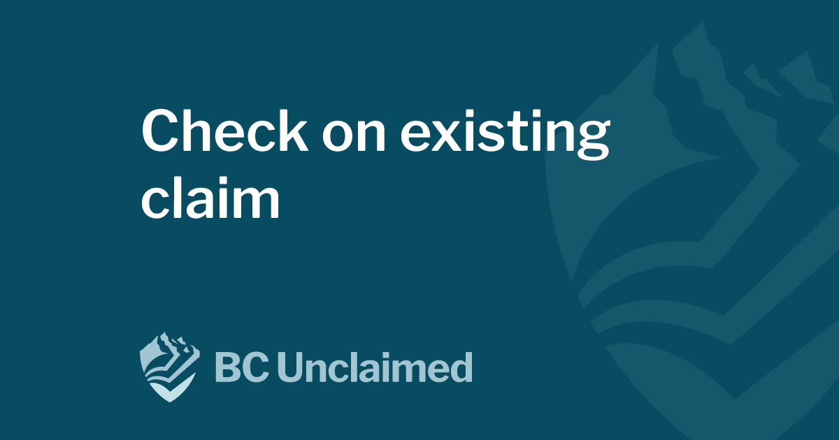 Claim status | BC Unclaimed